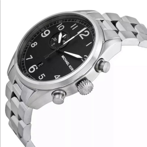 Michael Kors | Accessories | Michael Kors Hangar Watch Mk766 Silver ...